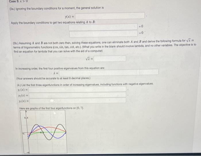 (1 point) In this problem we find the eigenfunctions | Chegg.com