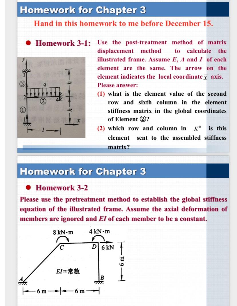 Homework for Chapter 3Hand in this homework to me | Chegg.com
