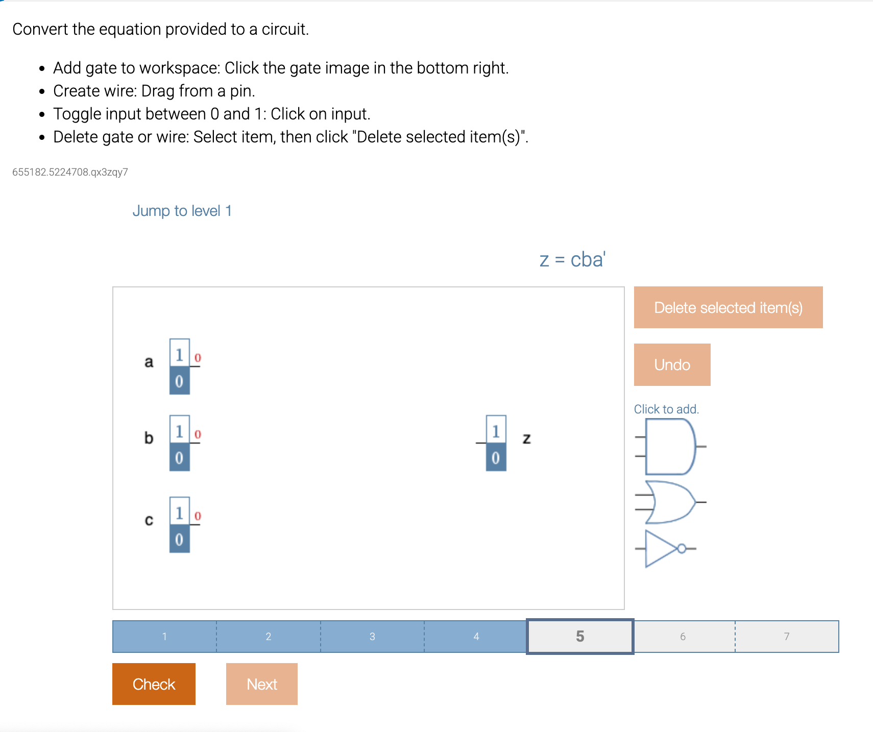 Convert the equation provided to a circuit. - ﻿Add | Chegg.com
