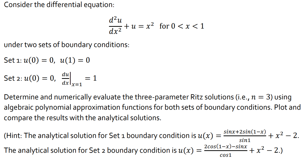 Consider the differential | Chegg.com