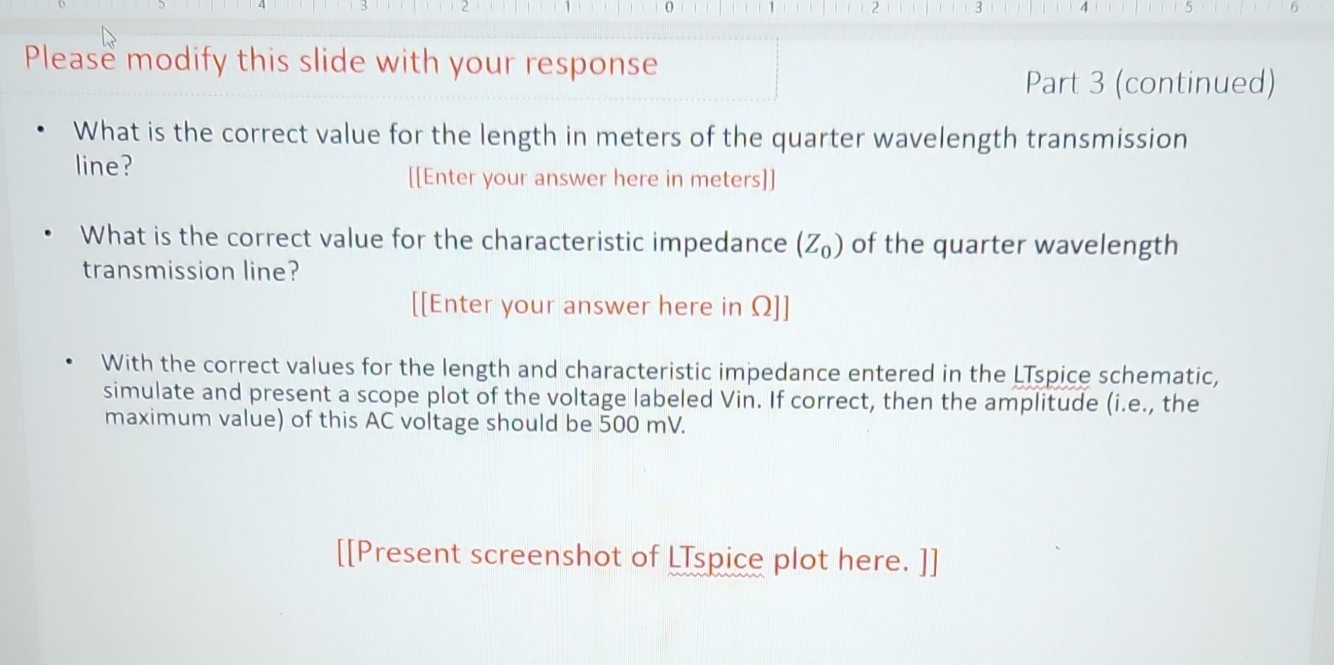 Quarter wavelength transformer (matching network) | Chegg.com