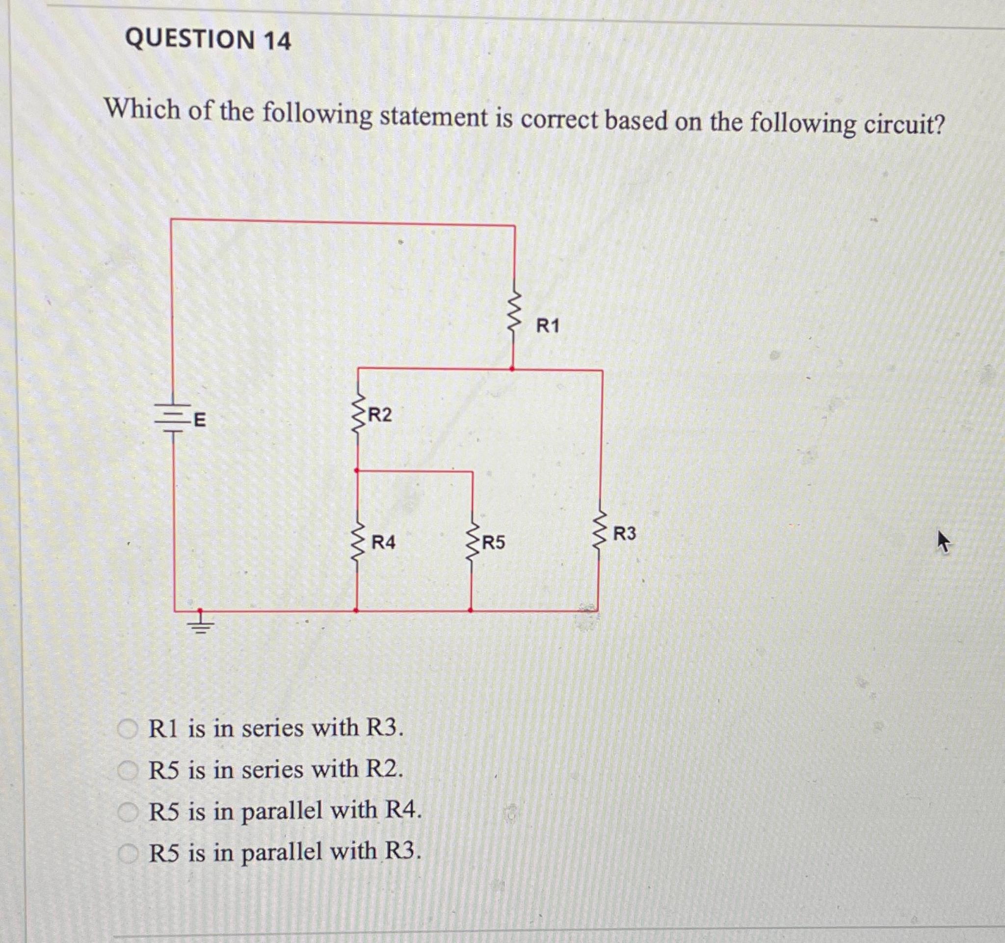 Solved QUESTION 14Which of the following statement is | Chegg.com