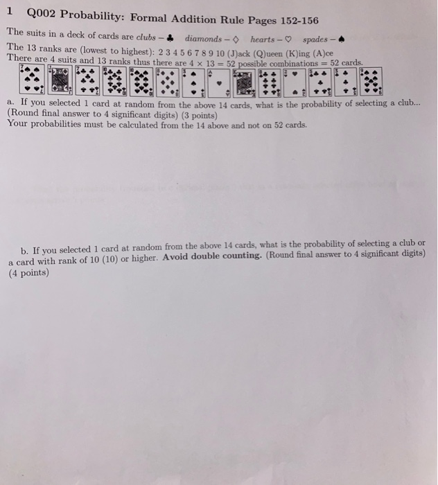 Solved 1 2002 Probability: Formal Addition Rule Pages | Chegg.com