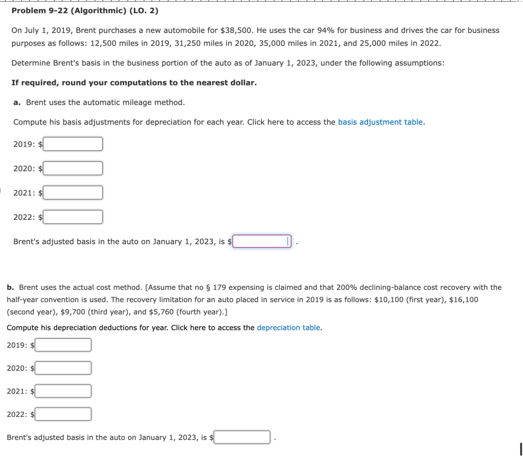 Solved If required, round your computations to the nearest | Chegg.com