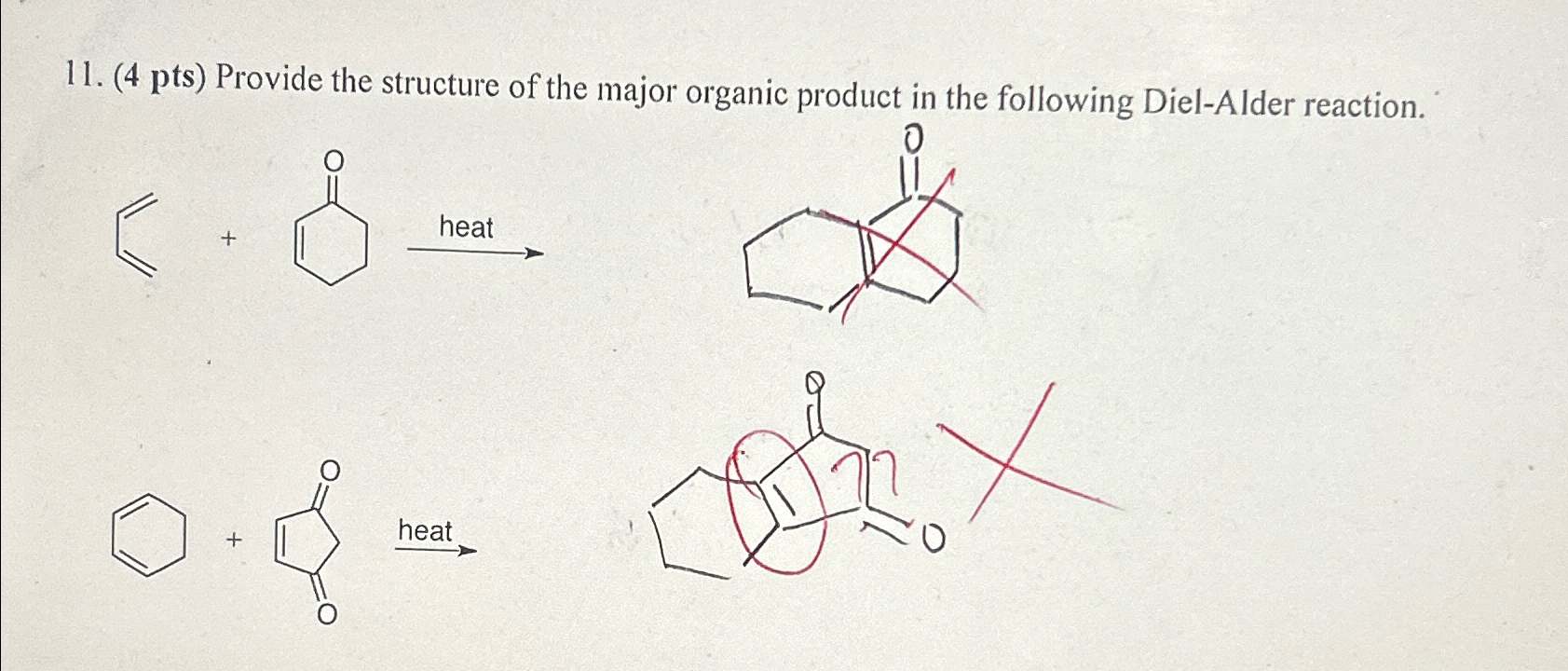Solved (4 pts) Provide the structure of the major organic | Chegg.com Solved (4 pts) Provide the structure of the major organic | Chegg.com