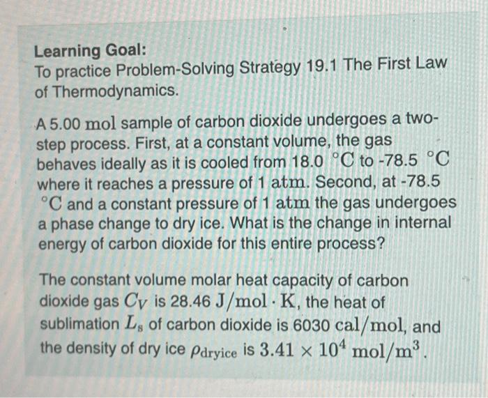 Solved Learning Goal: To practice Problem-Solving Strategy | Chegg.com
