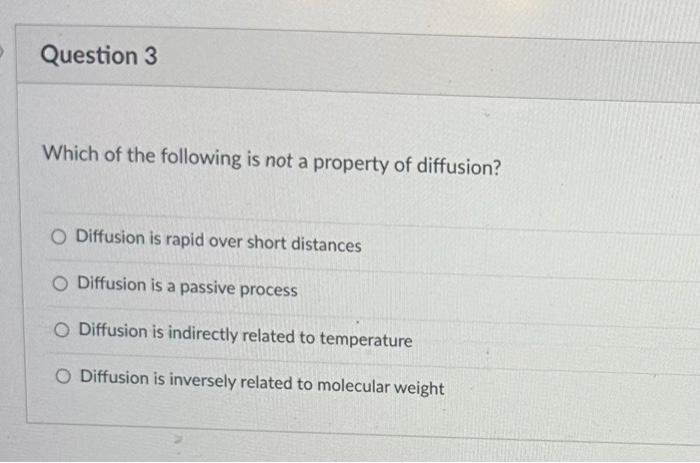 Solved Which of the following is not a property of | Chegg.com