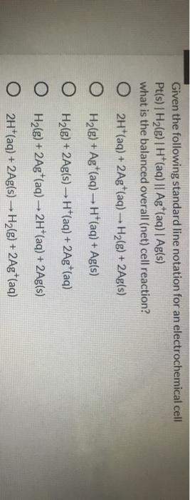 Solved Given the following standard line notation for an | Chegg.com