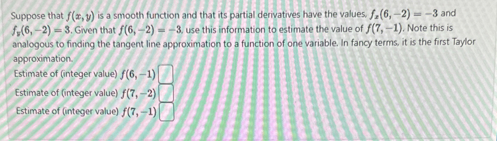 Solved Suppose that f(x,y) ﻿is a smooth function and that | Chegg.com