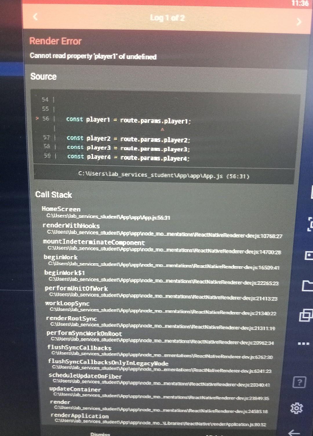 Render Error Cannot rend property'phyeri' of | Chegg.com