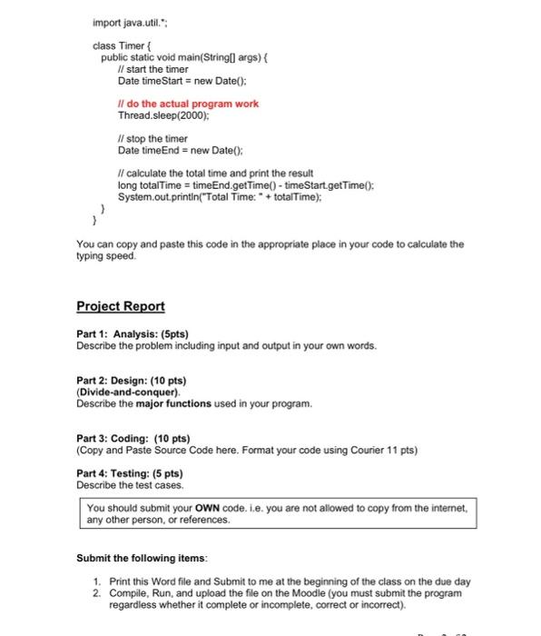 Solved You are asked to write a Typing tutor program. This | Chegg.com