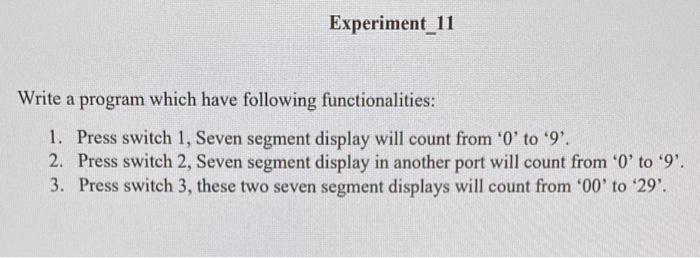 Solved Write a program which have following functionalities: | Chegg.com