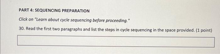 Solved In cycle sequencing, the first step is to use a | Chegg.com