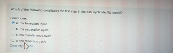 Solved Which of the following constitutes the first step in | Chegg.com