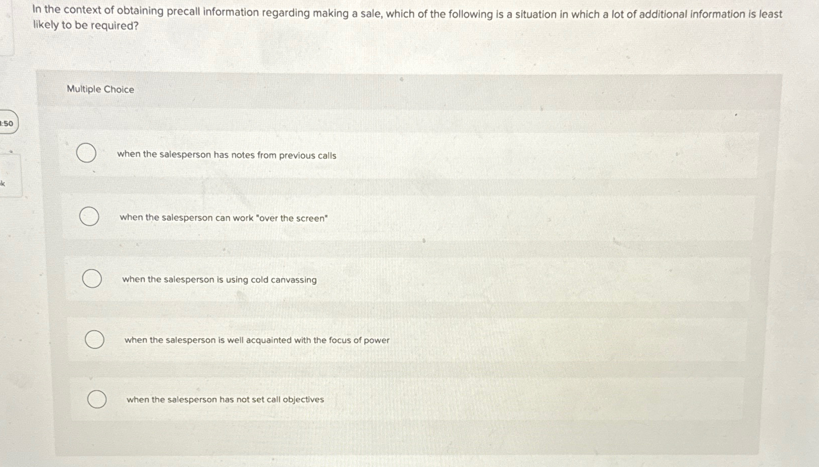 Solved In the context of obtaining precall information | Chegg.com