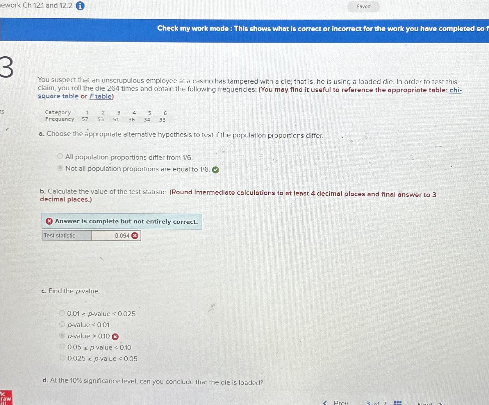 Solved ework Ch 121 and 12.2 i\\nCheck my work mode: This | Chegg.com