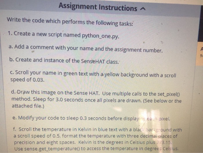 Assignment Instructions - Write the code which | Chegg.com