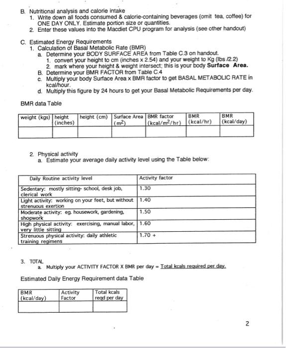 SIMPLE FORMULAS FOR CALCULATING % FAT These formulas, | Chegg.com