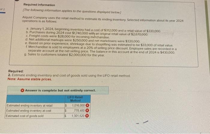 Solved Required information [The following infomation | Chegg.com