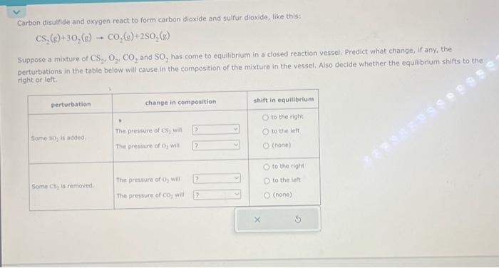Solved Carbon disulfide and oxygen react to form carbon | Chegg.com