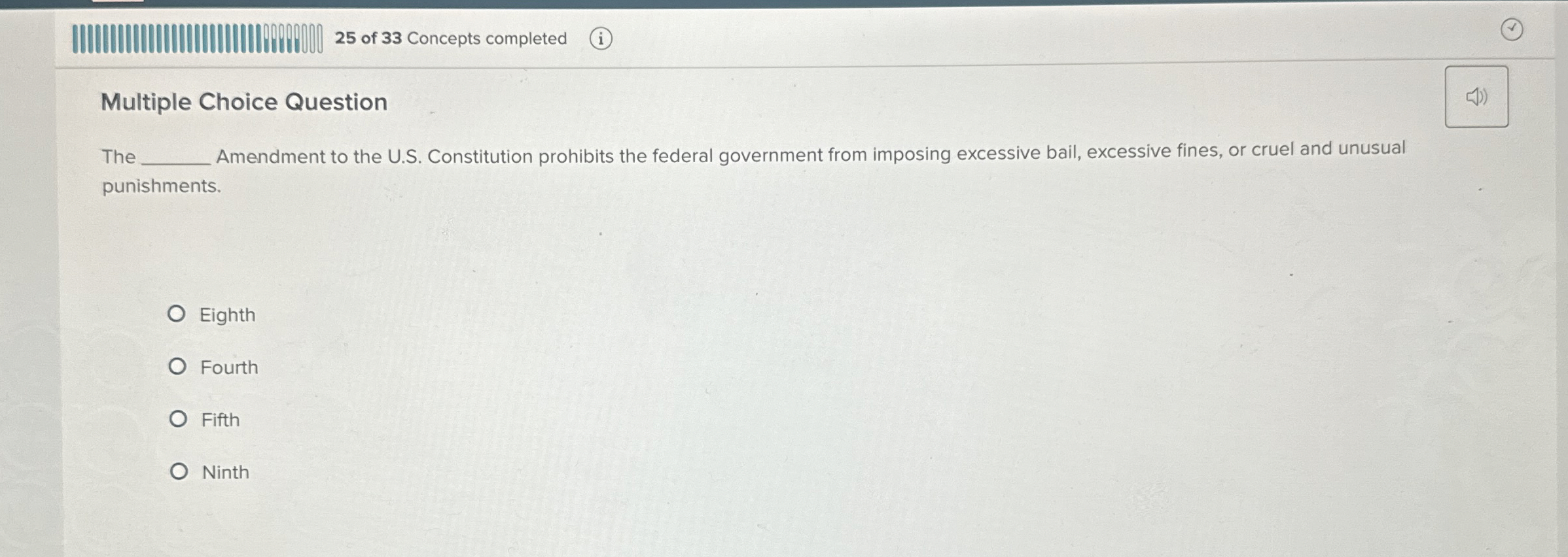 Solved Multiple Choice QuestionTheAmendment to the U.S. | Chegg.com