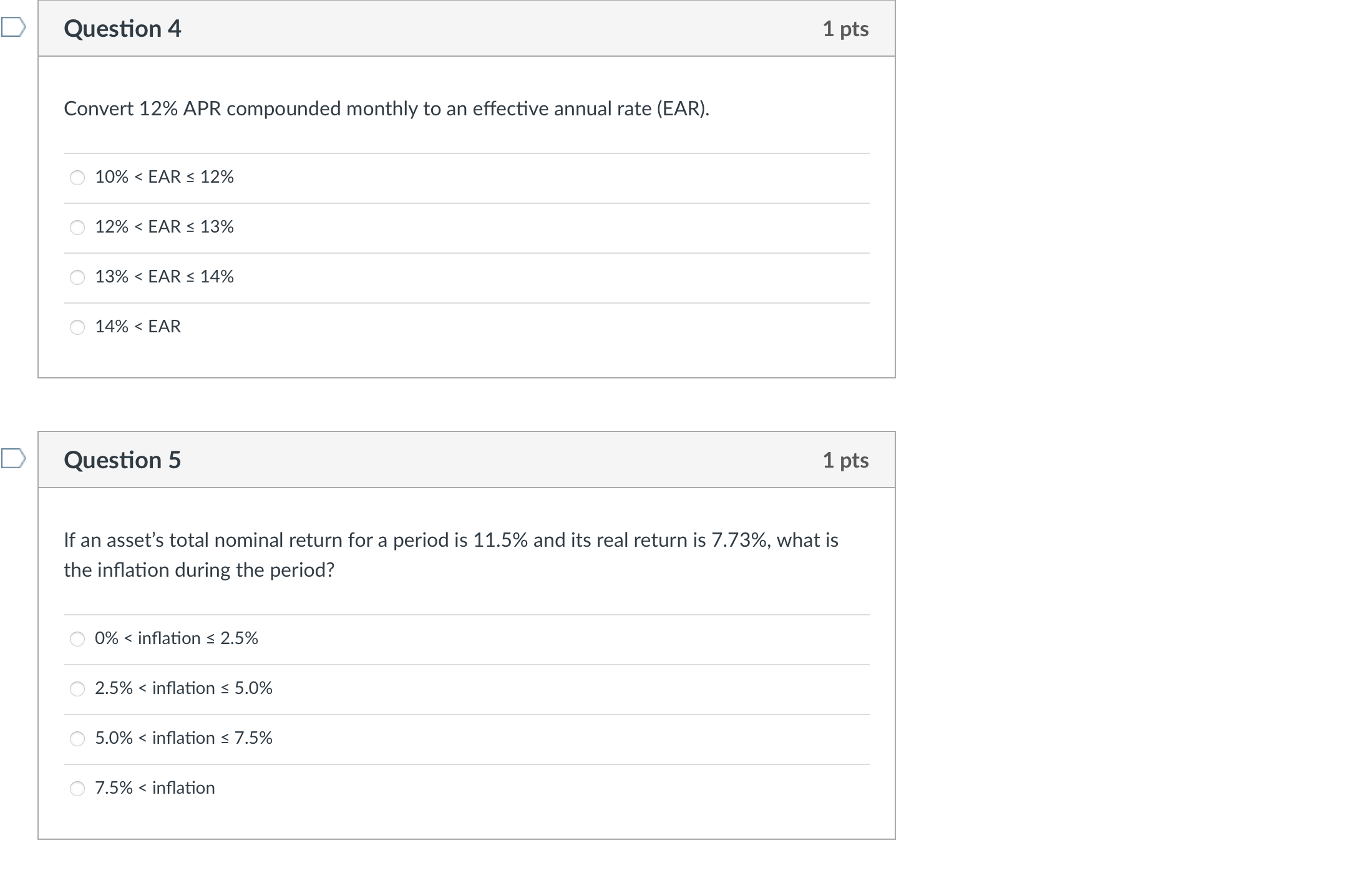 Solved Question 4Convert 12% ﻿APR compounded monthly to an | Chegg.com
