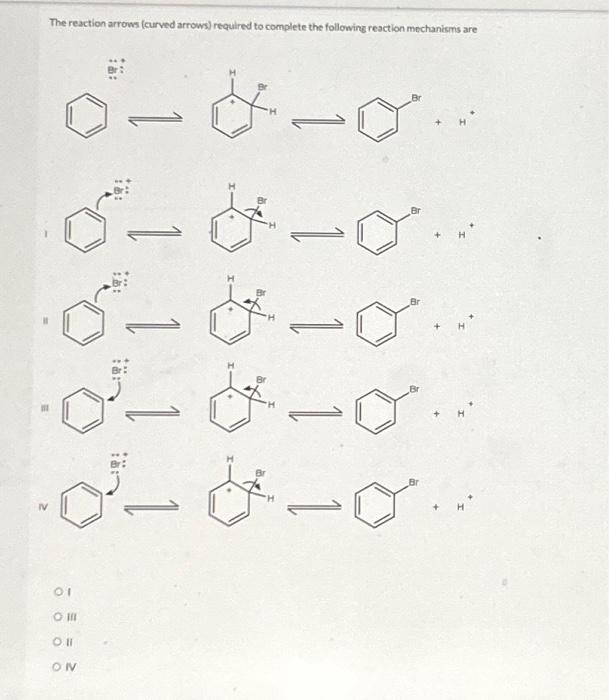 Solved The reaction arrows (curved arrows) required to | Chegg.com