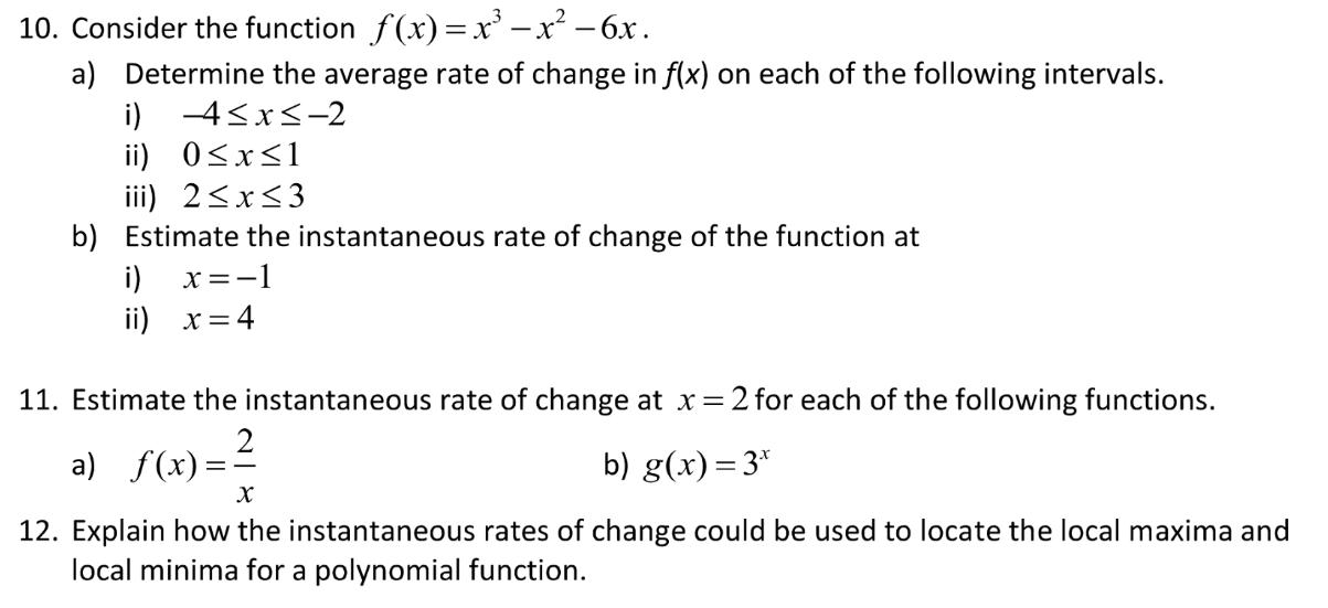 Solved Consider the function f(x)=x3-x2-6x.a) ﻿Determine the | Chegg.com