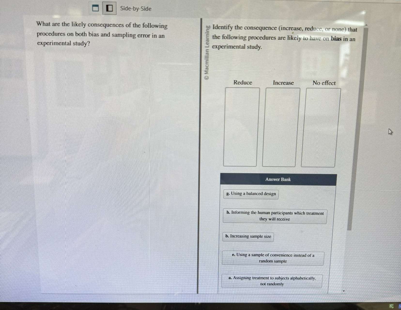 Solved Side-by-SideWhat are the likely consequences of the | Chegg.com