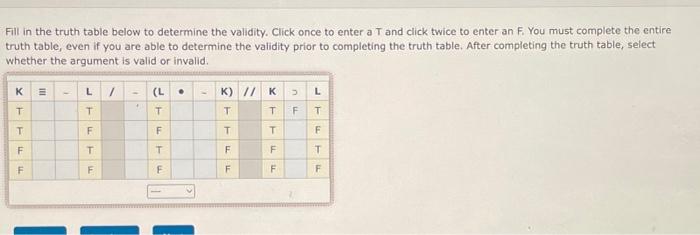 Solved Fill in the truth table below to determine the | Chegg.com