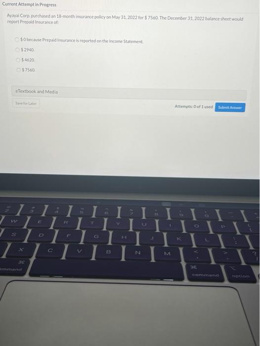 Solved Current Attempt in Progress Oriole Company received a | Chegg.com