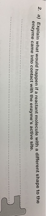 Solved 2. a) Explain what would happen if a reactant | Chegg.com