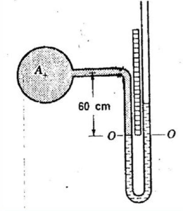 Solved In the figure, tube A contains water and the | Chegg.com
