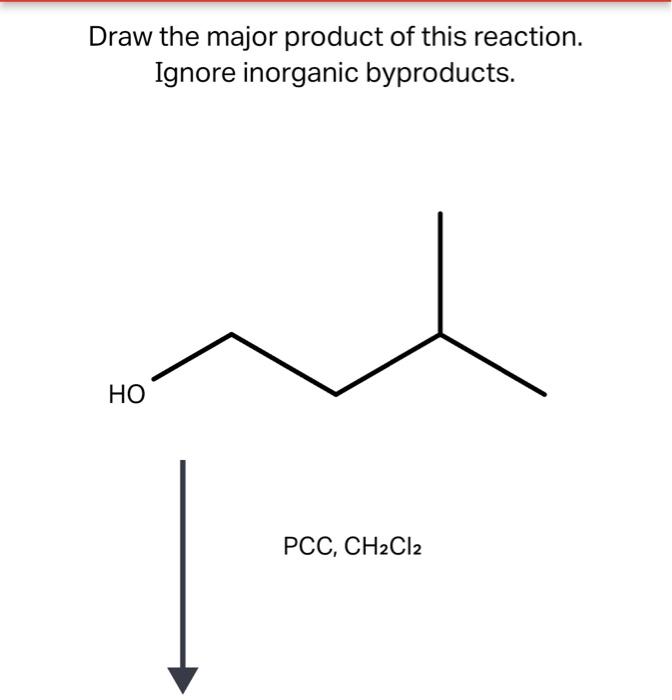 Solved Draw the major product of this reaction. Ignore | Chegg.com