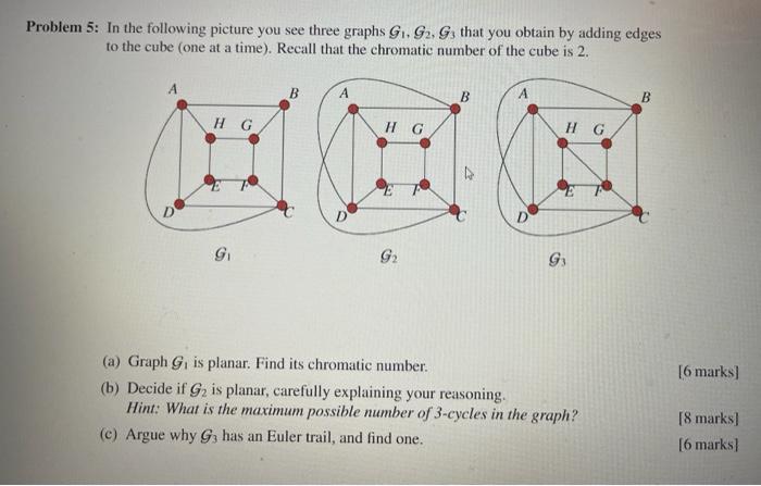 Solved Problem 5: In the following picture you see three | Chegg.com