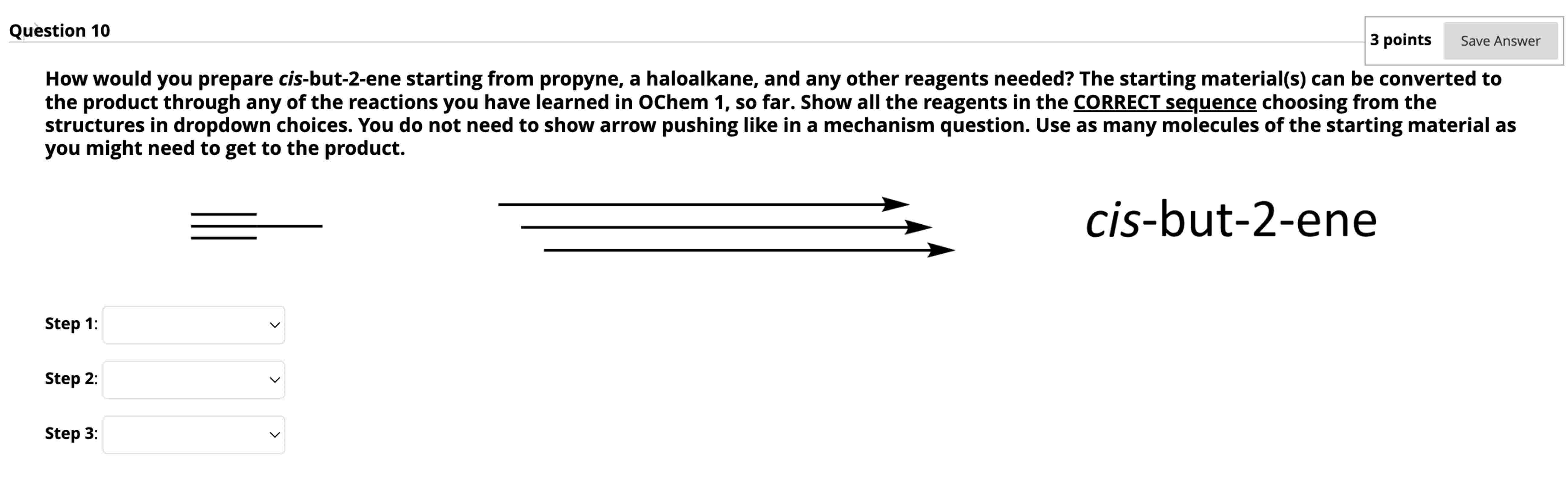 Solved Question 103 ﻿pointsHow would you prepare | Chegg.com