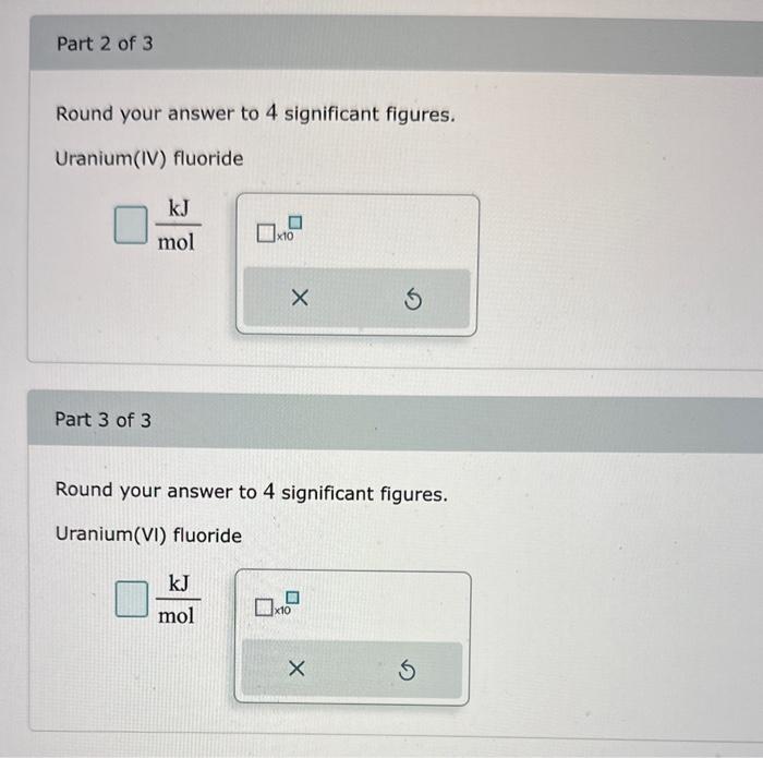 Solved Inert uranium can form many compounds, especially | Chegg.com