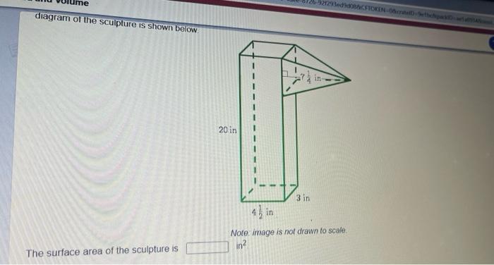 Solved diagram of the sculpture is shown below. Note: image | Chegg.com