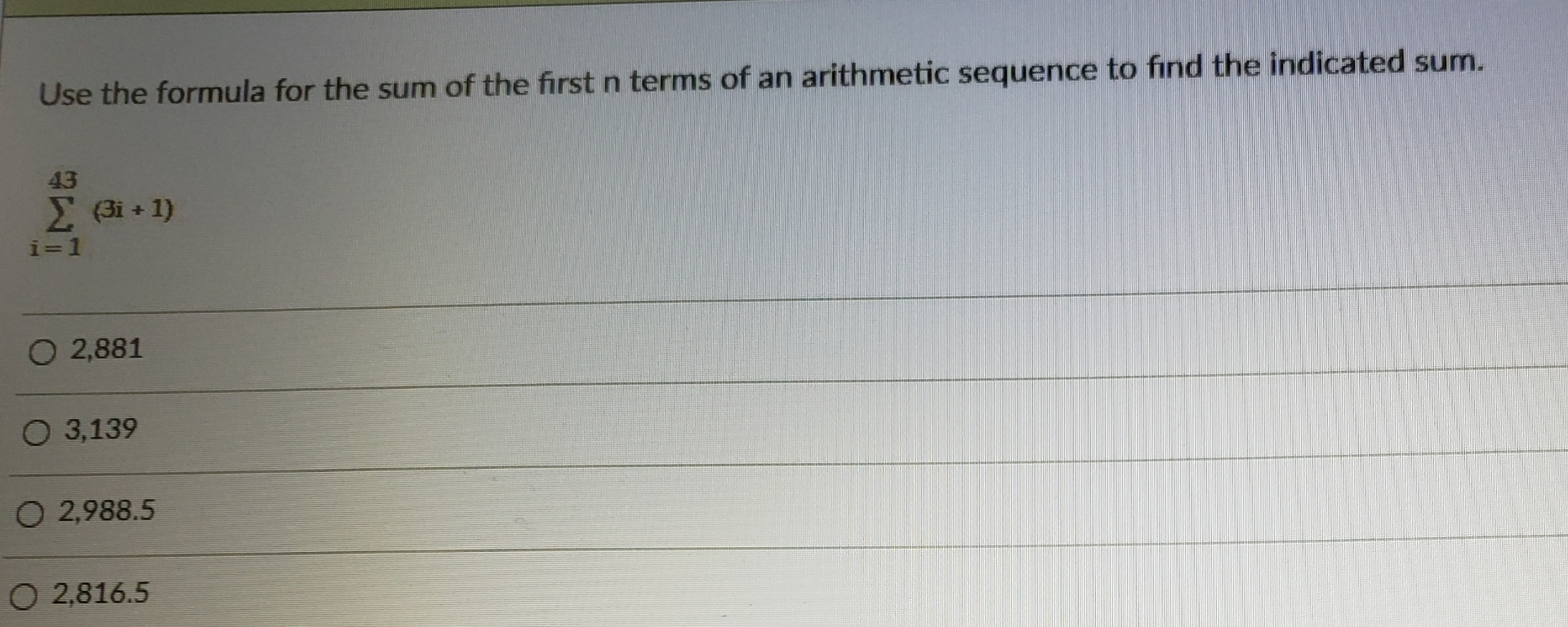 Solved Use the formula for the sum of the first n terms of | Chegg.com