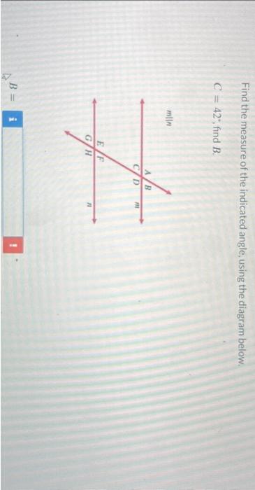 Solved Find the measure of the indicated angle, using the | Chegg.com