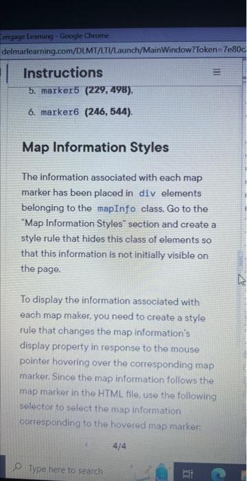 Solved Interactive Map Styles Go to the "Interactive Map | Chegg.com