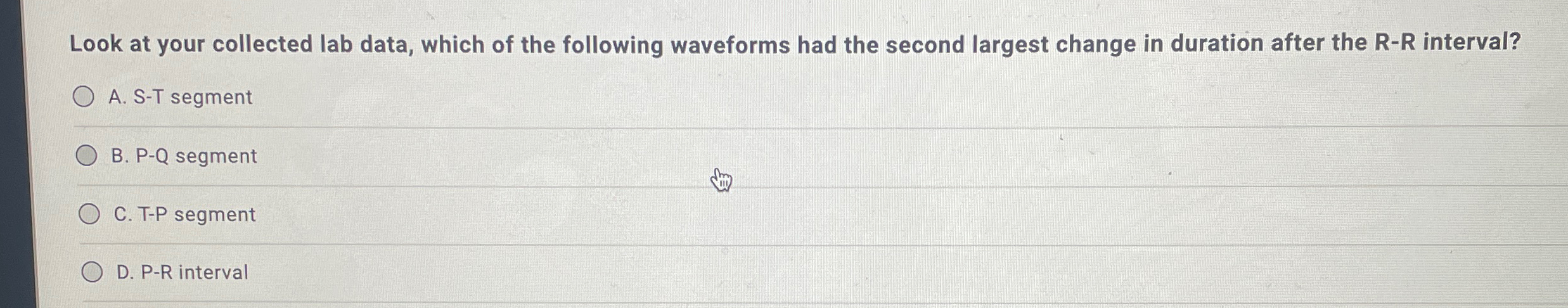 Solved Look at your collected lab data, which of the | Chegg.com