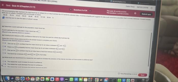 Solved (Summer 2022-A) STA2023 STATISTICAL METHODS1823 | Chegg.com