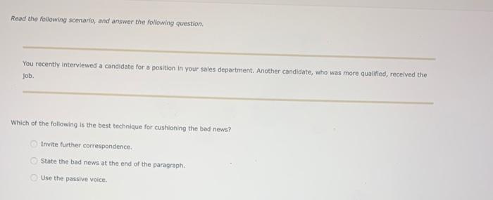 3. Composing Effectlve Negative Messages Use the | Chegg.com
