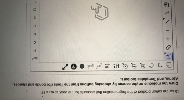 Draw the cation product of the fragmentation that | Chegg.com