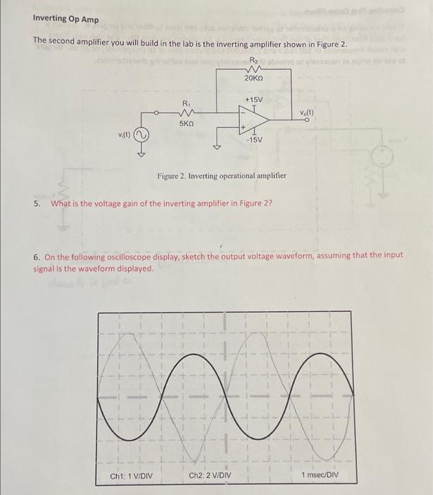 Solved 6. On the following oscilloscope display, sketch the | Chegg.com