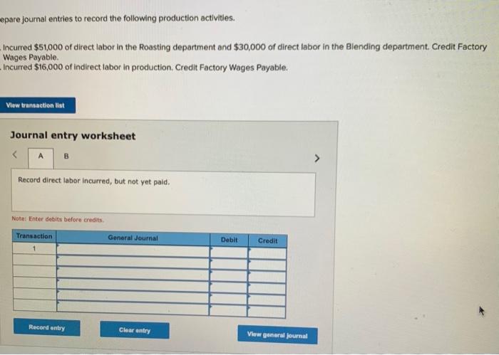 Solved pare journal entries to record the following | Chegg.com