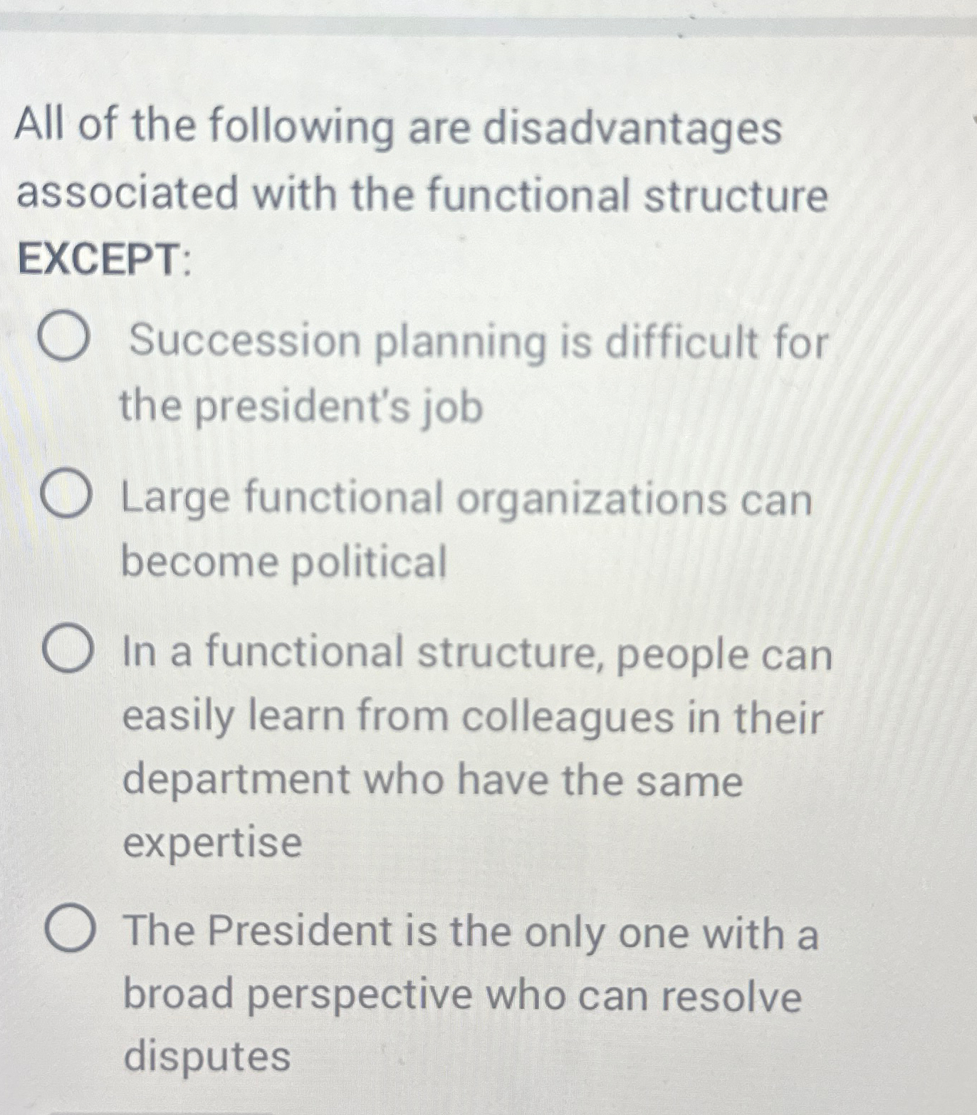 Solved All of the following are disadvantages associated | Chegg.com