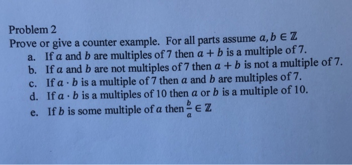 Solved Problem 2 Prove or give a counter example. For all | Chegg.com