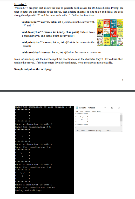 Solved Write The Code Output On C and Using Only Iostream